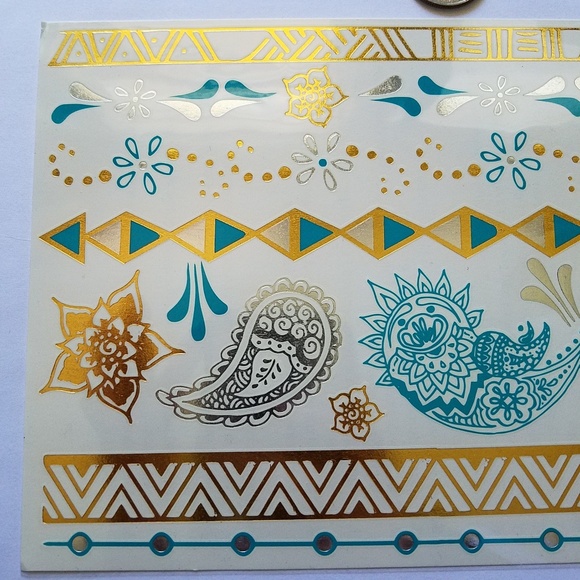 Other | Page Of Beautiful Temporary Tattoos | Poshmark